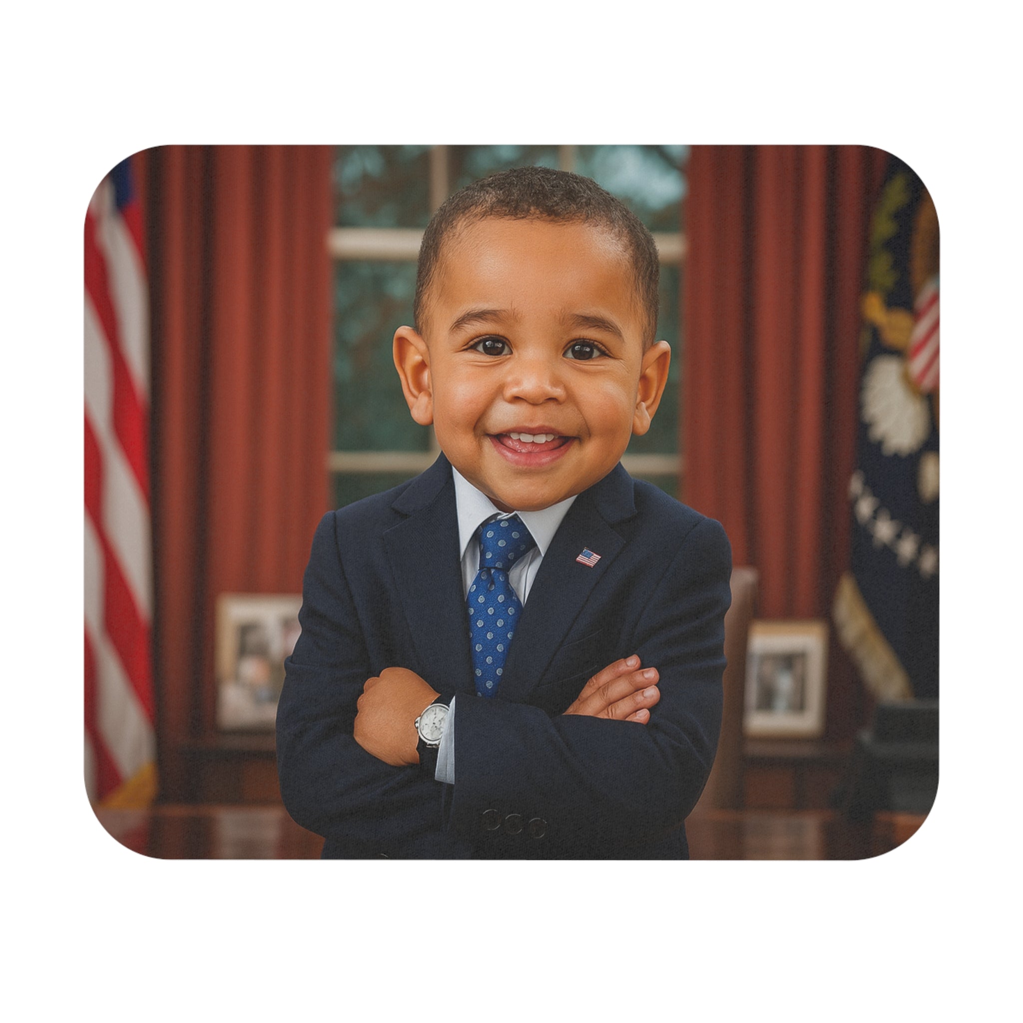 Smooth Operator Mouse Pad (No Tan Lines) - Barack Obama – Diaper Diplomacy